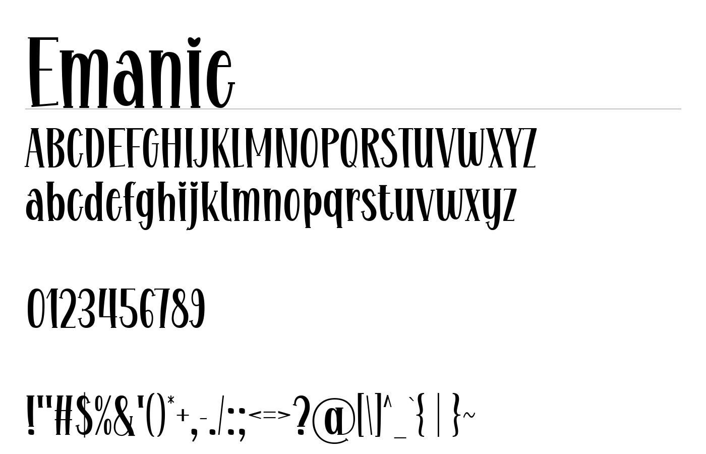 Emanie Font Download for Free