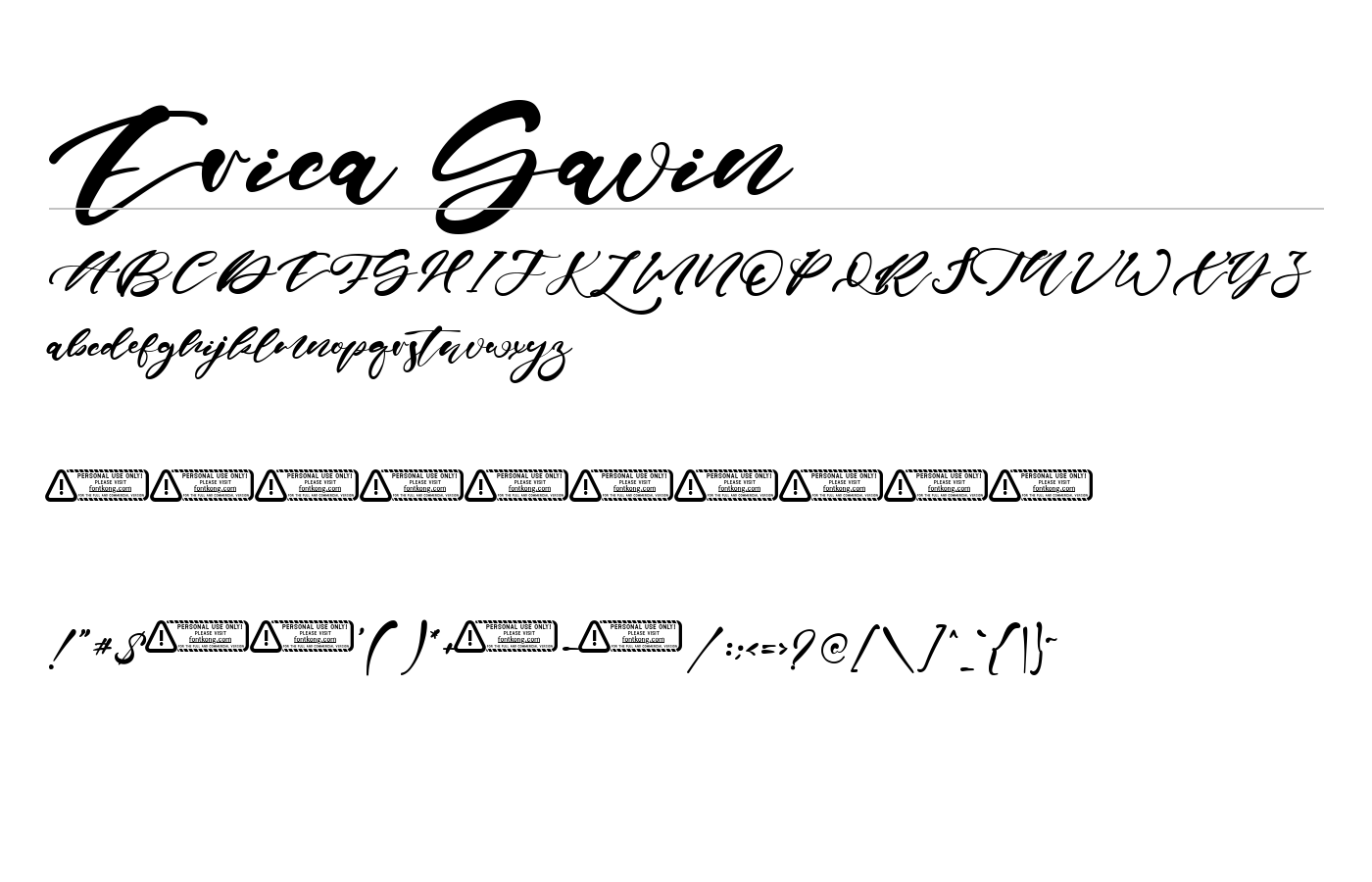 Erica Gavin Font Download for Free