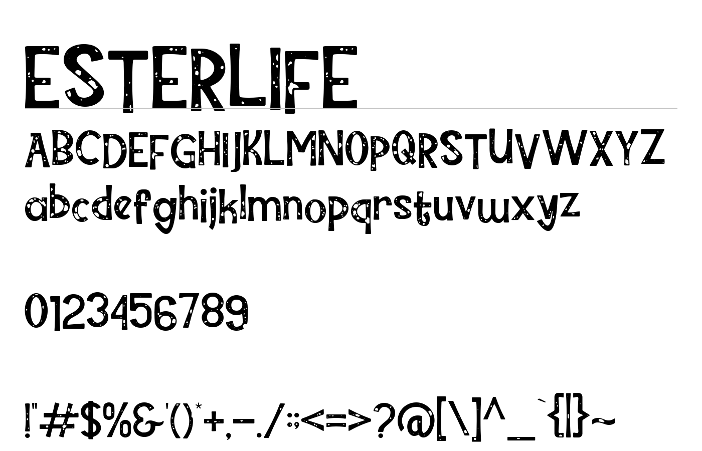 Esterlife Font Download for Free