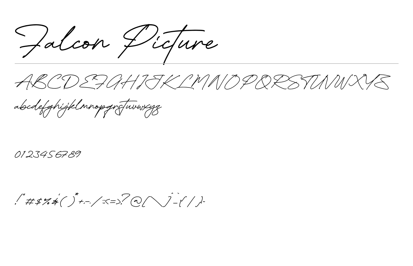 Falcon Picture Font Download for Free