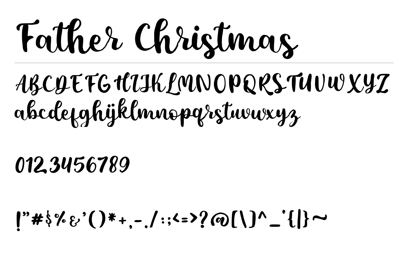 Father Christmas Font Download for Free