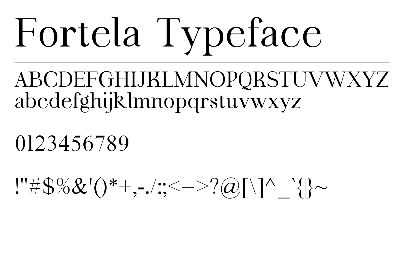 Fortela Typeface Font Download for Free