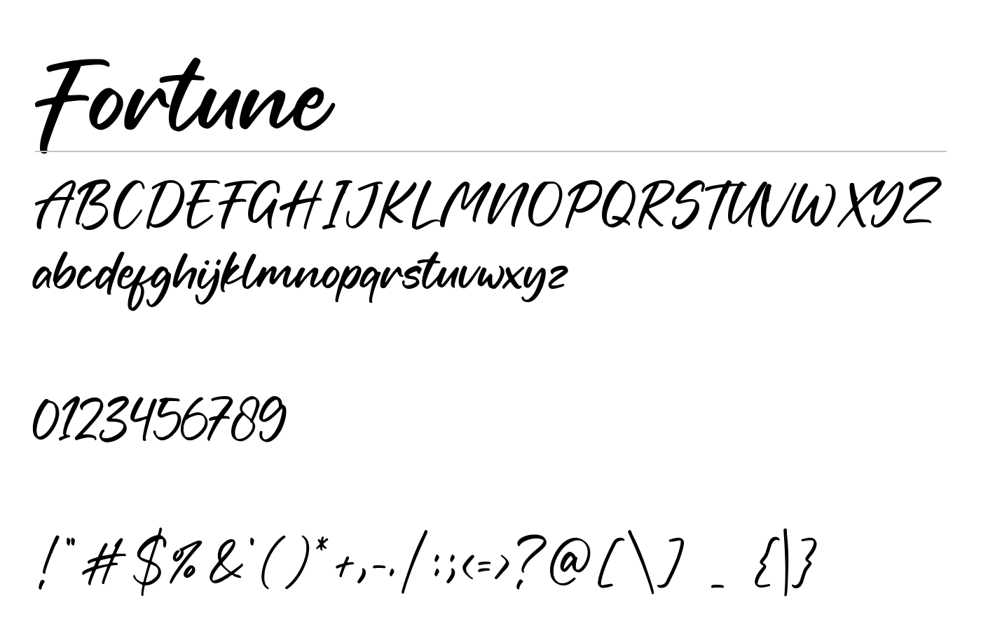 Fortune Font Download for Free