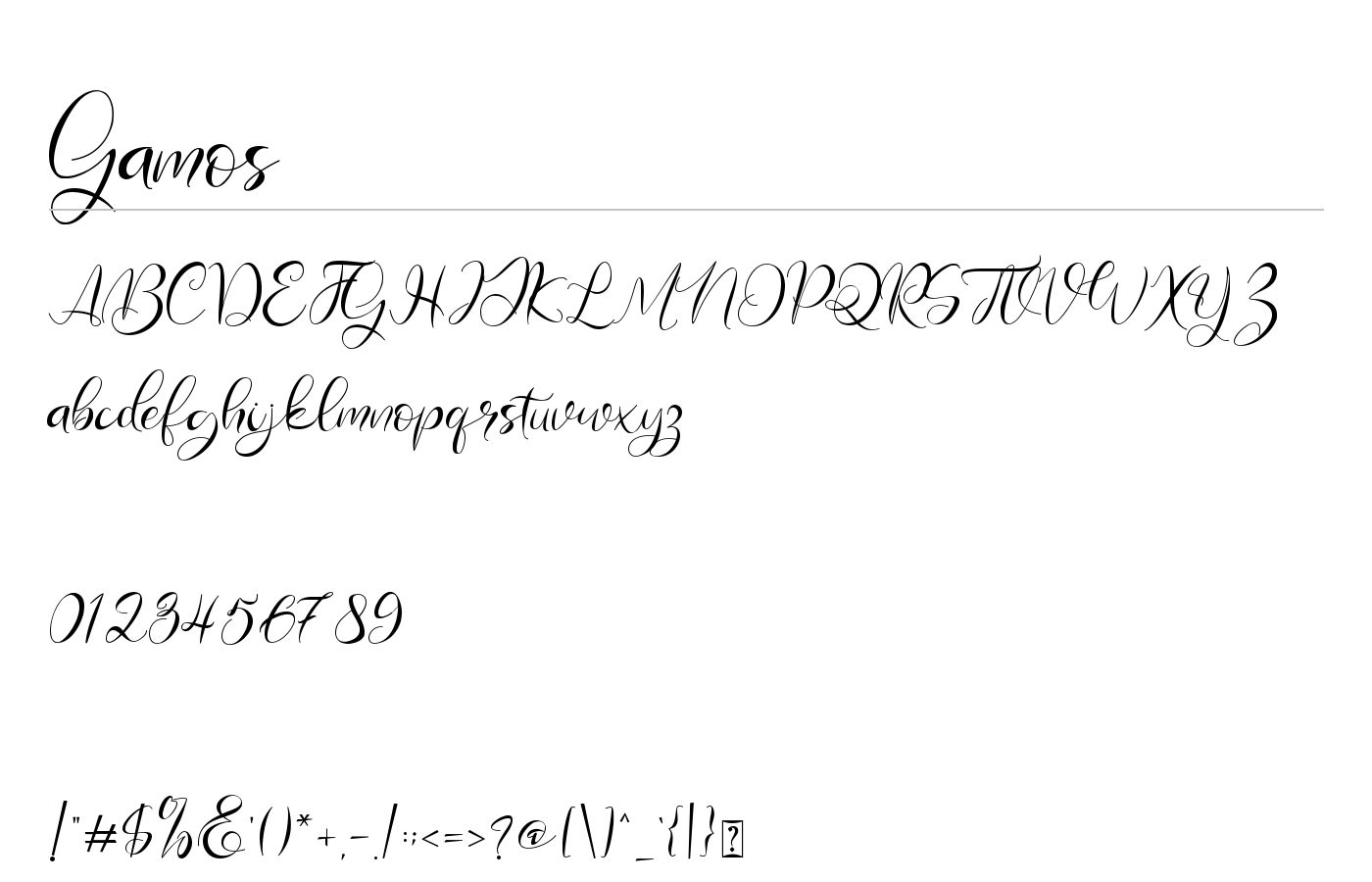 Gamos Font Download for Free