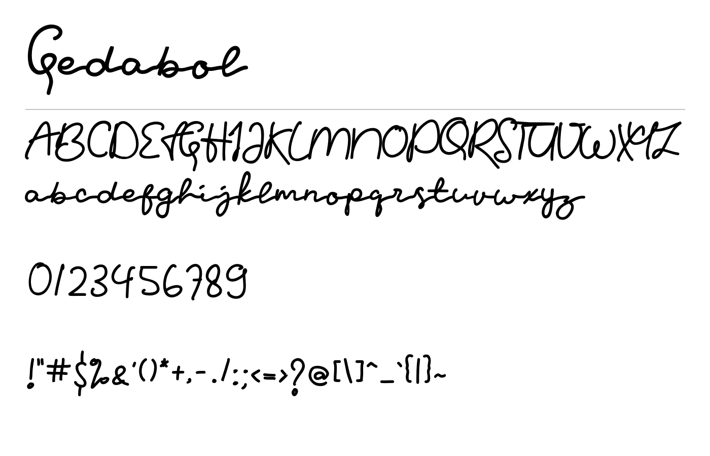 Gedabol Font Download for Free