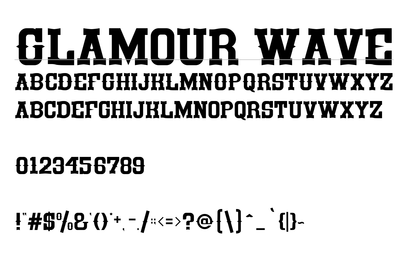 Glamour Wave Font Download for Free