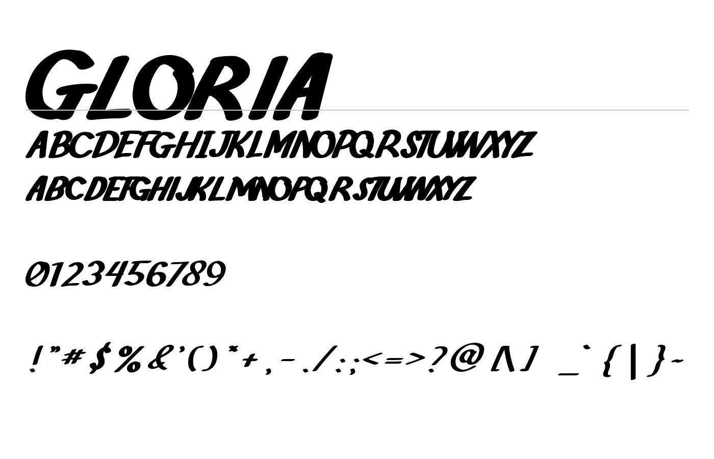 Gloria Font Download for Free