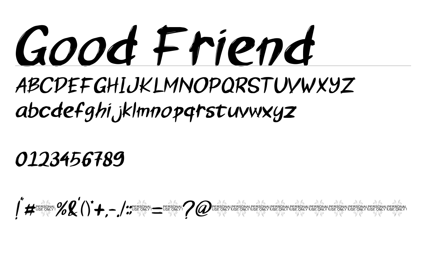 Good Friend Font Download for Free