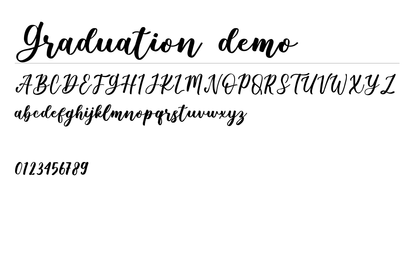 Graduation Font Download for Free
