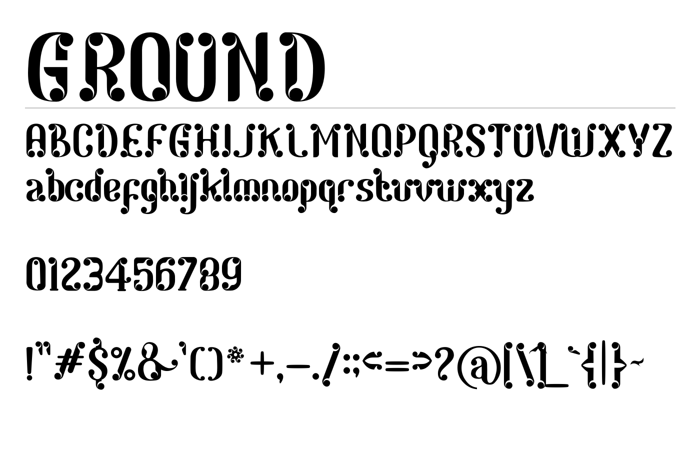Ground Font Download for Free