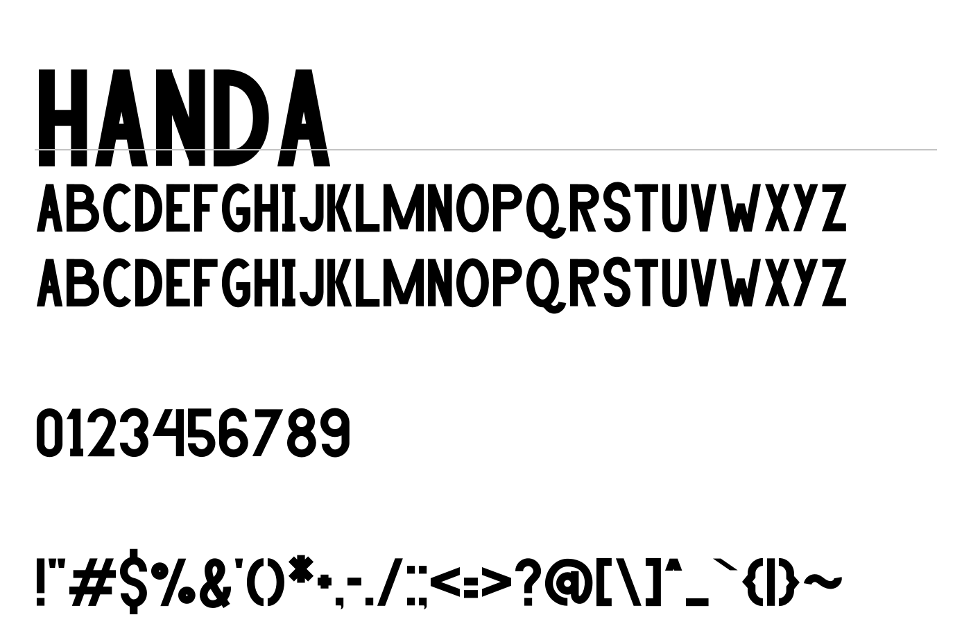 Handa Font Download for Free