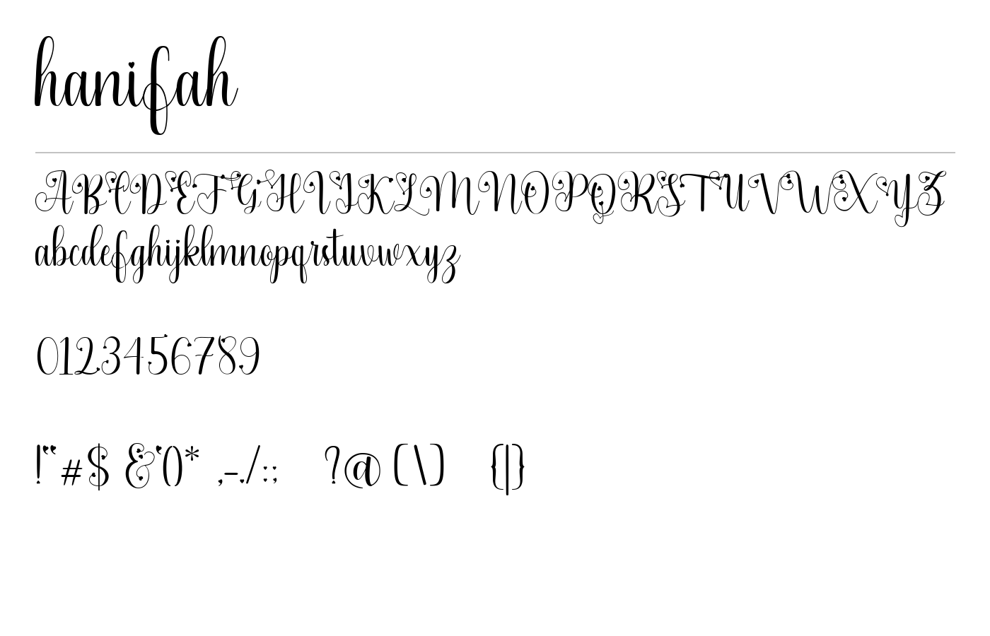 Hanifah Font Download for Free