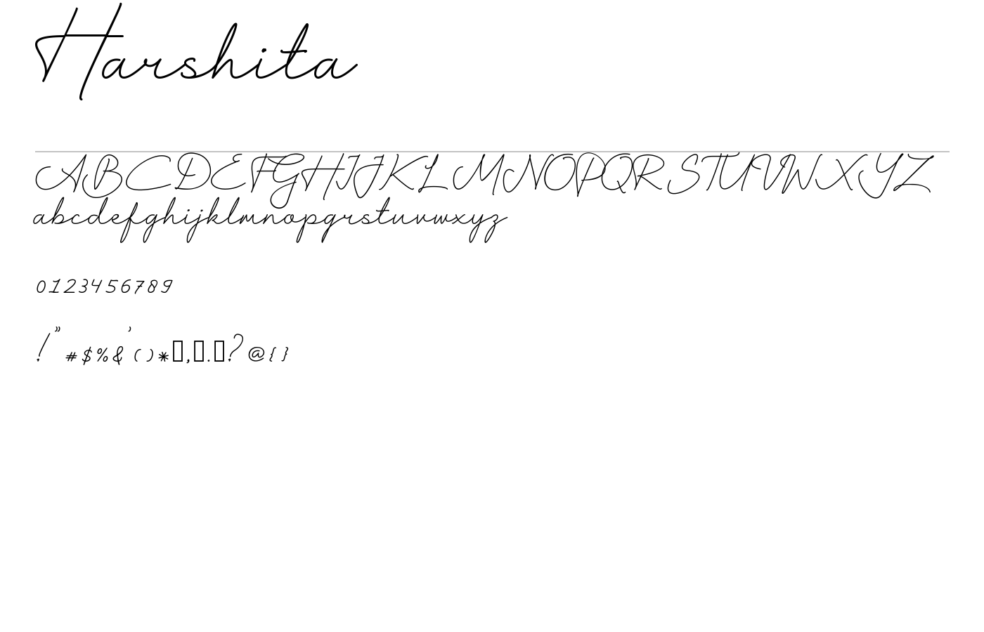 Harshita Font Download for Free