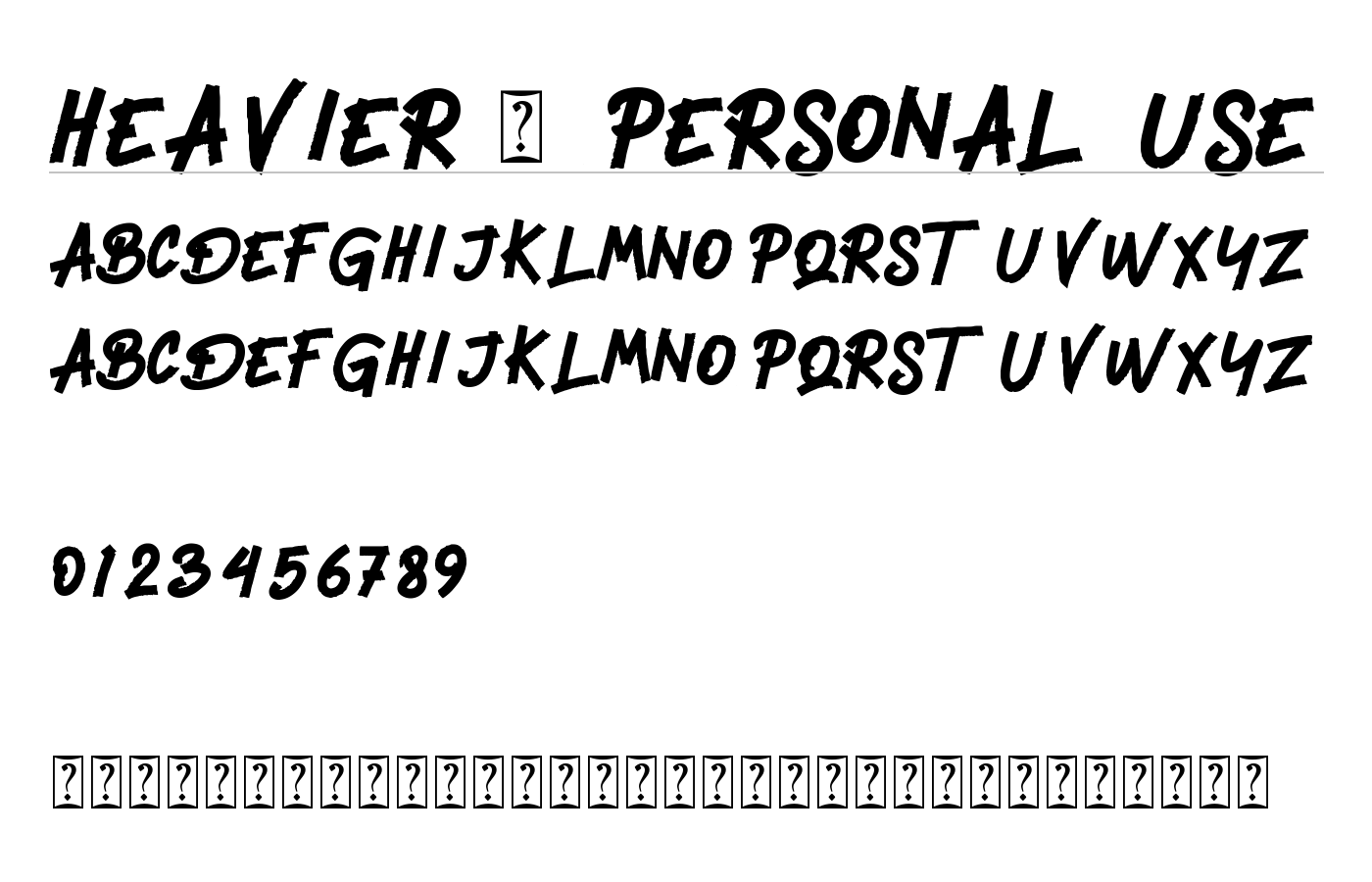 Heavier Font Download for Free