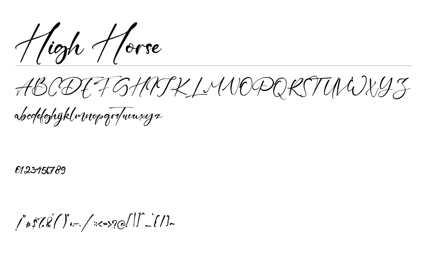 High Horse Font Download for Free