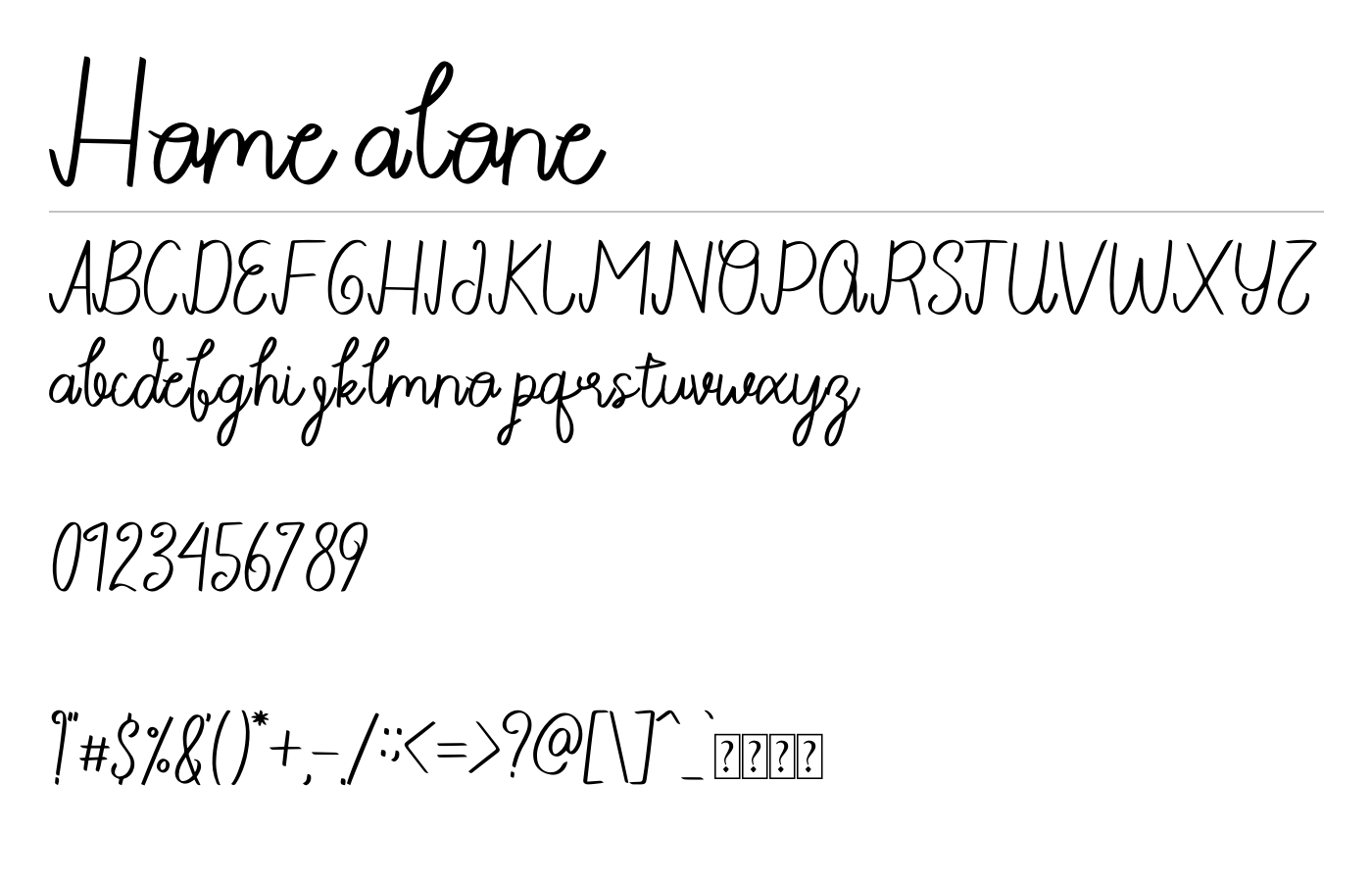 Home Alone Font Download for Free