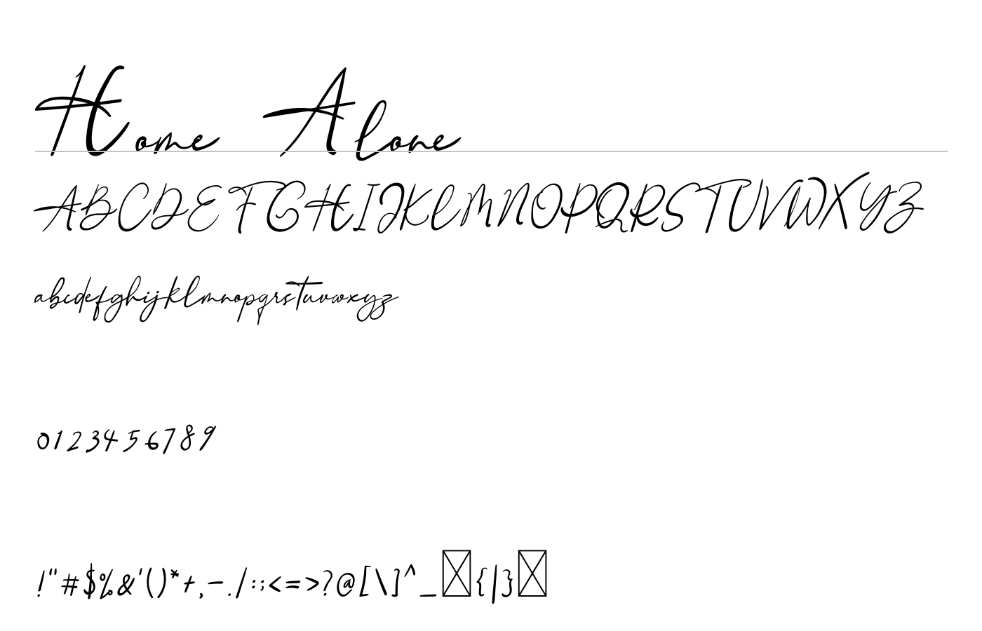 Home Alone Font Download for Free