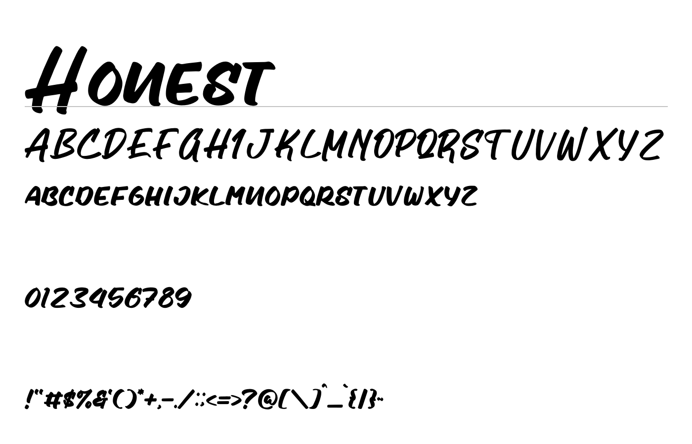 Honest Font Download for Free