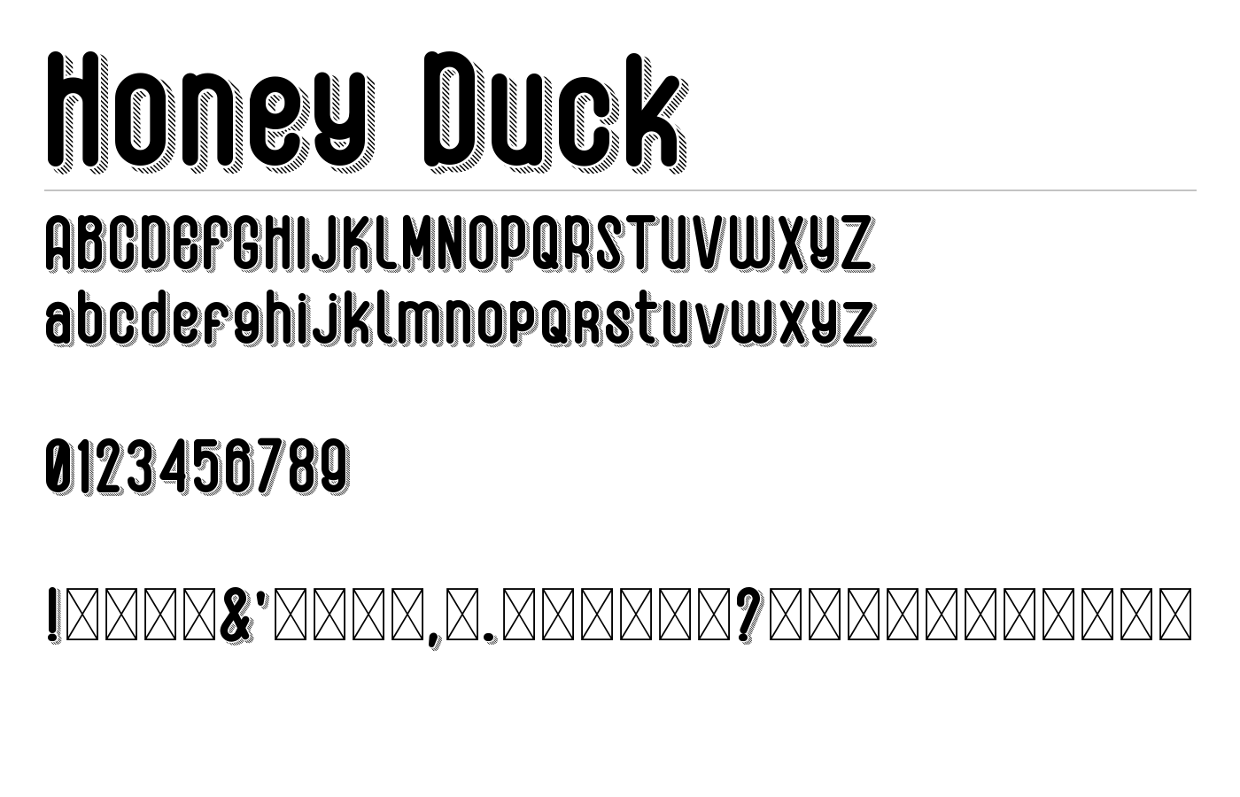 Honey Duck Font Download for Free