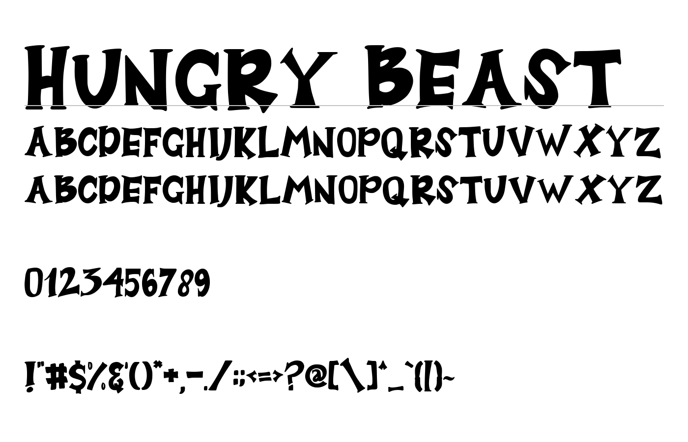 Hungry Beast Font Download for Free