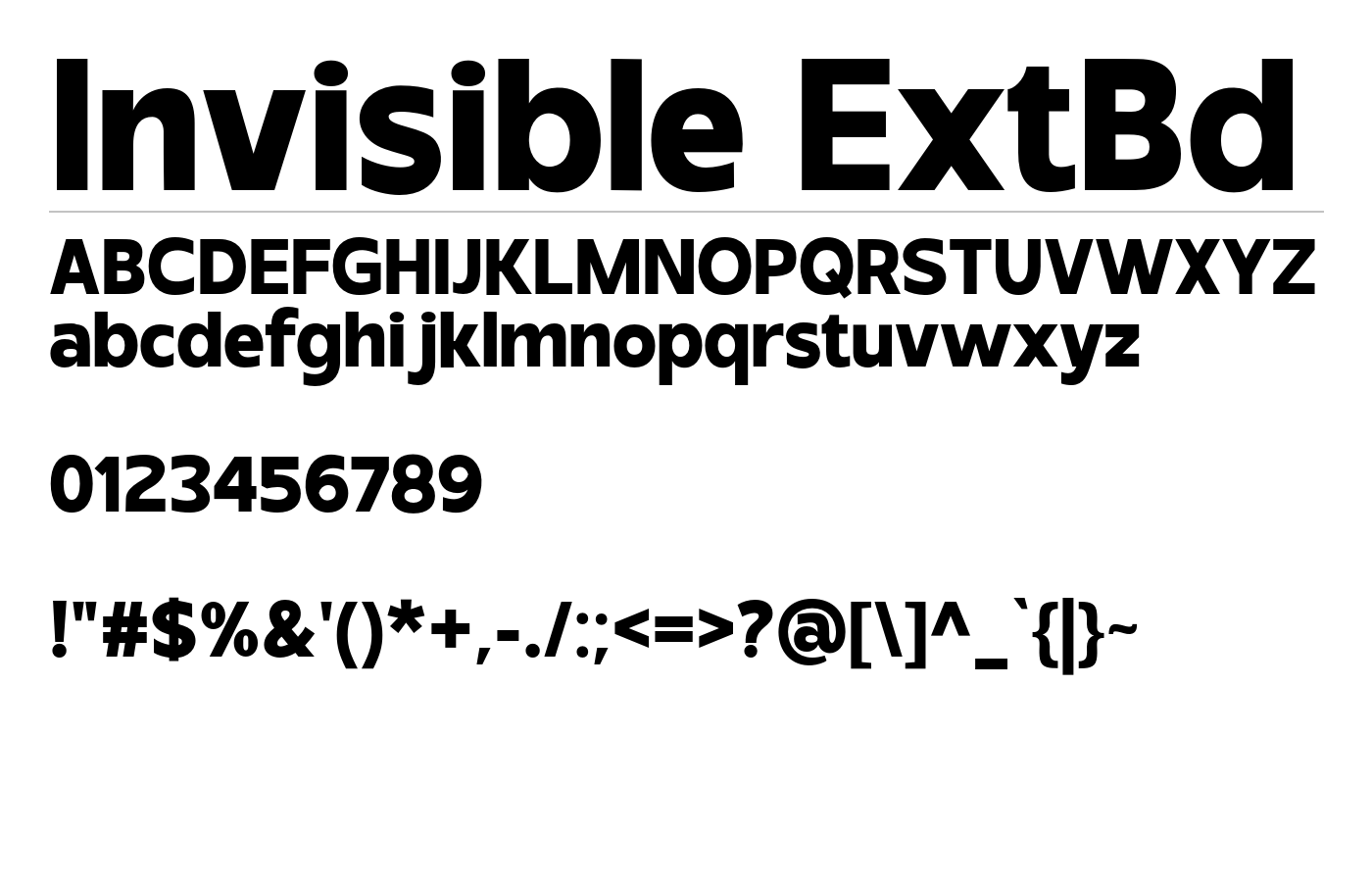 Invisible Font Download for Free