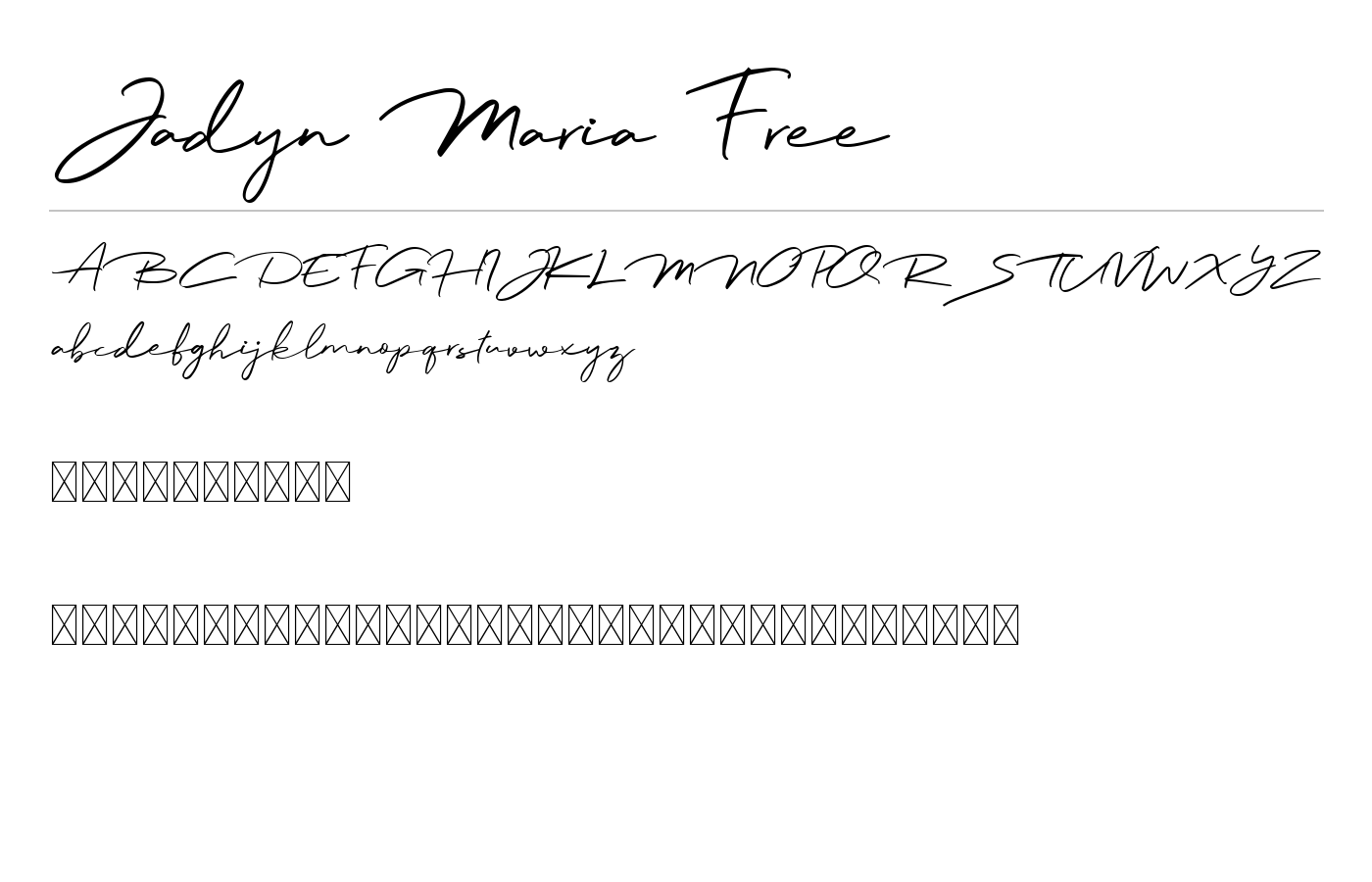 Jadyn Maria Luxury Font Download for Free