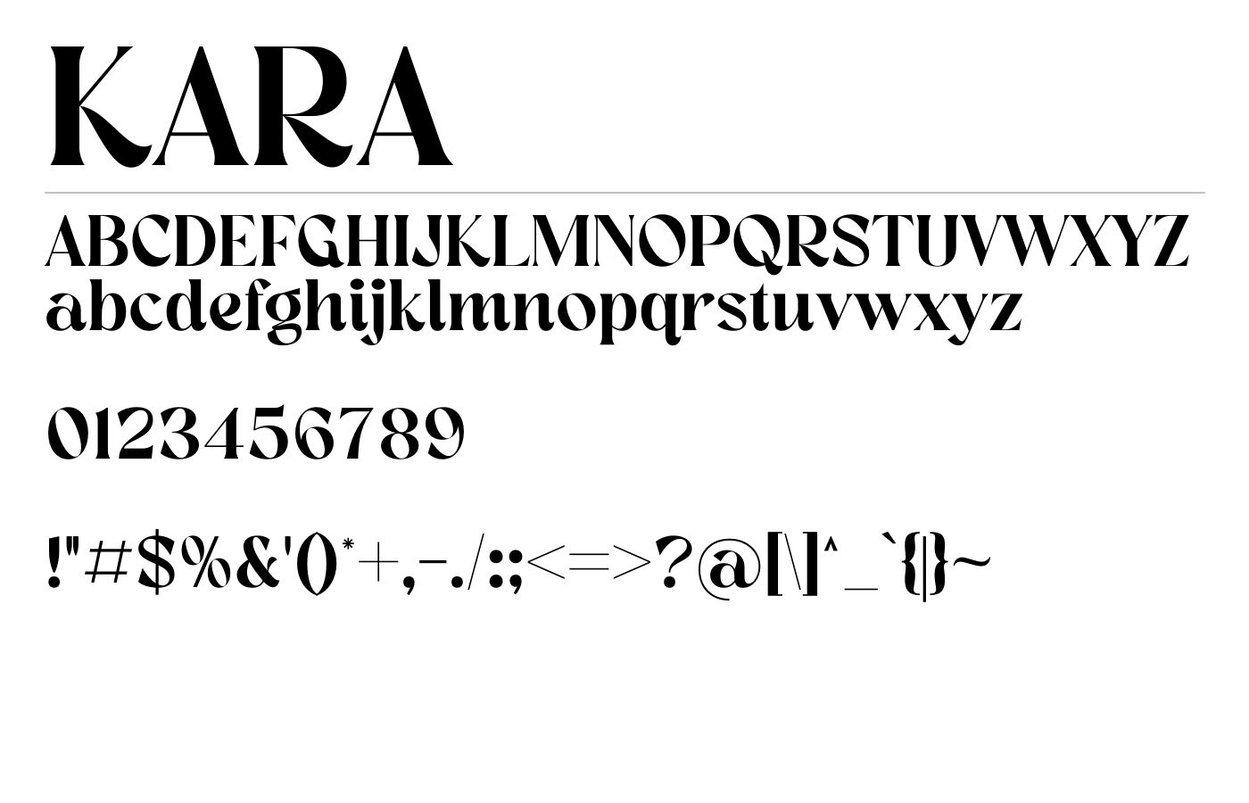 Kara Font Download for Free