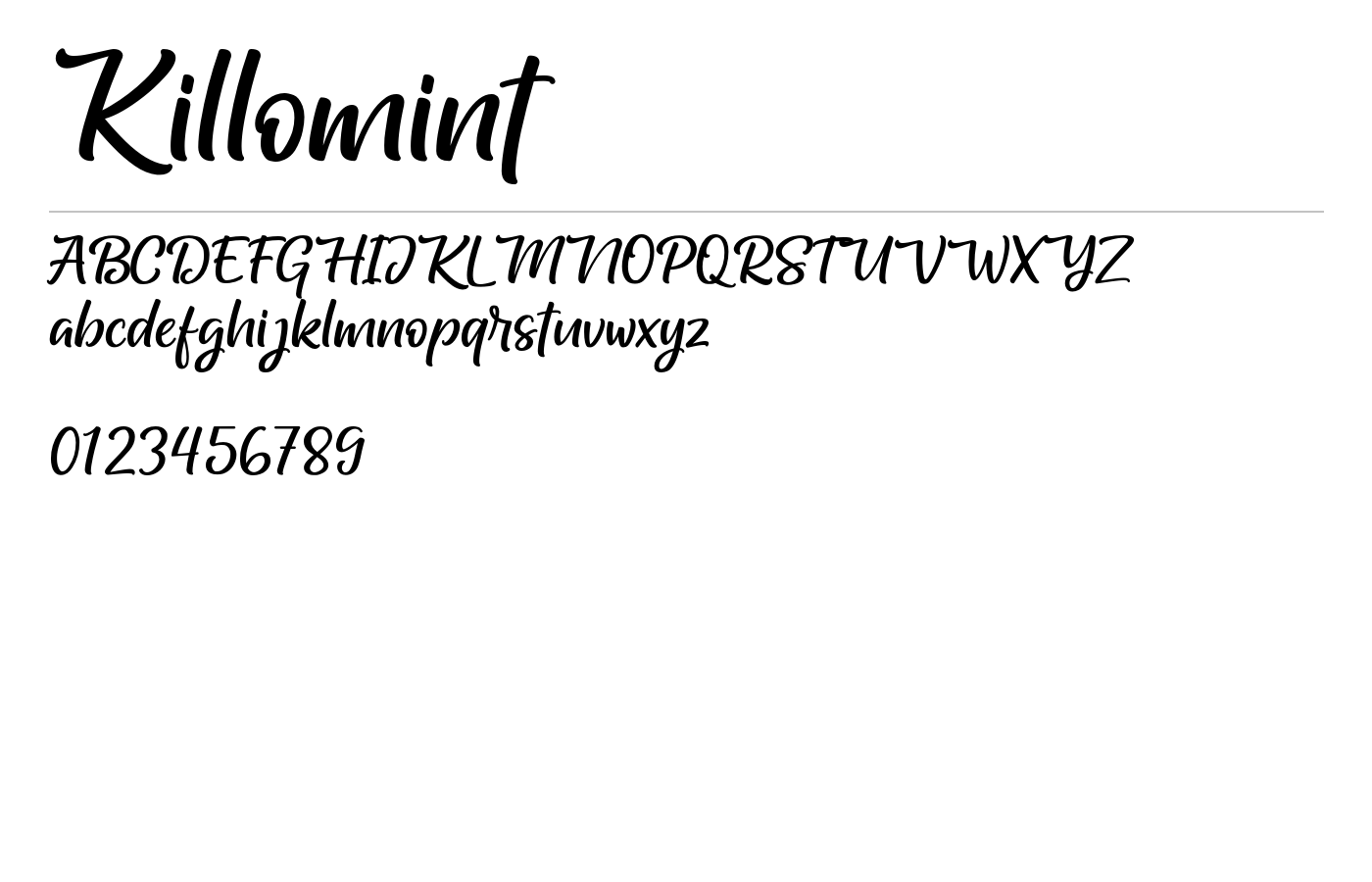 Killomint Font Download for Free