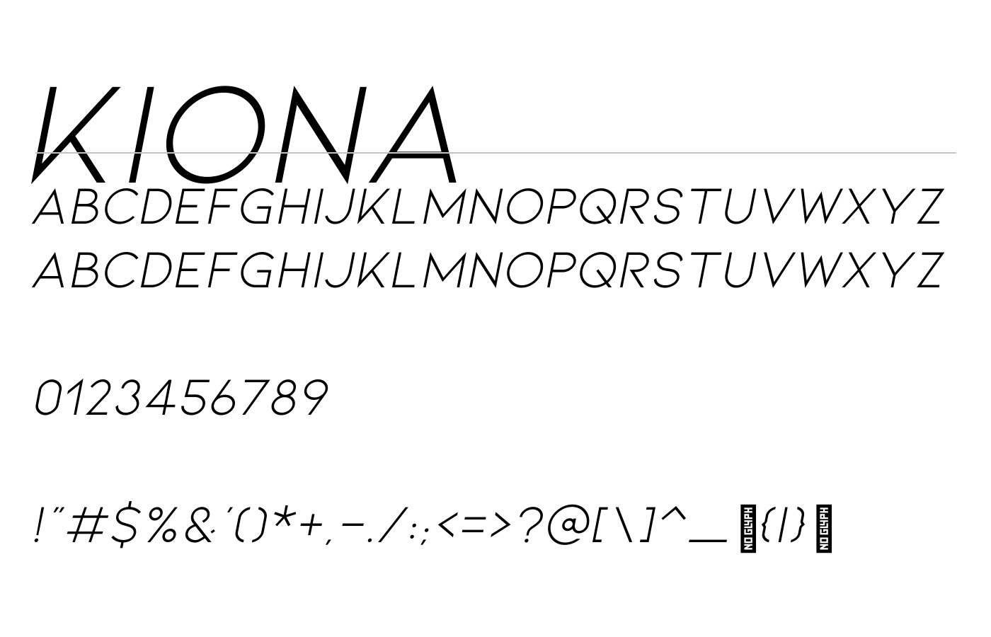 Kiona Font Family Download for Free