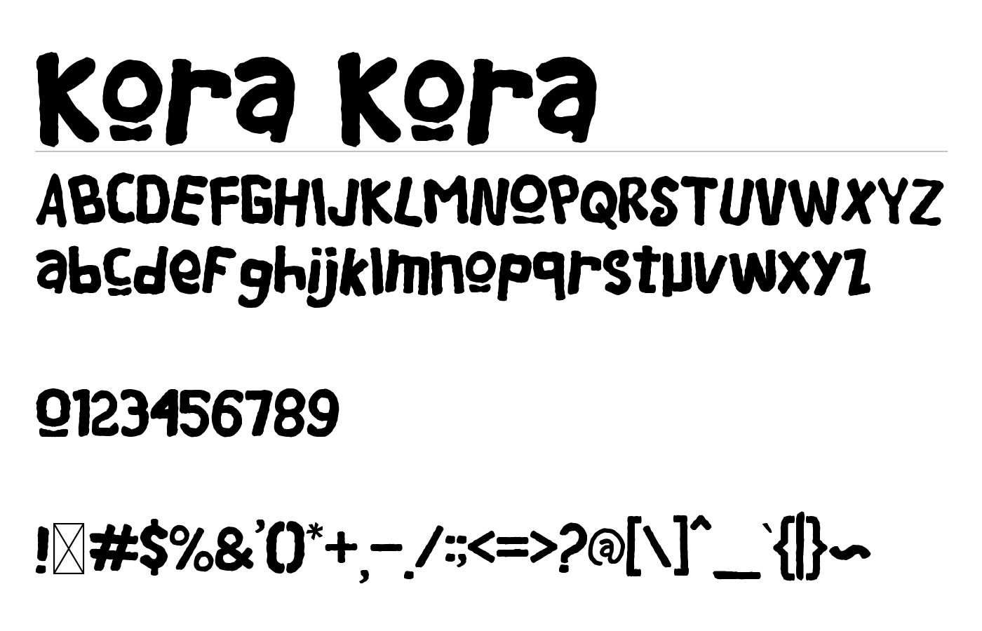 Kora Kora Font Download for Free