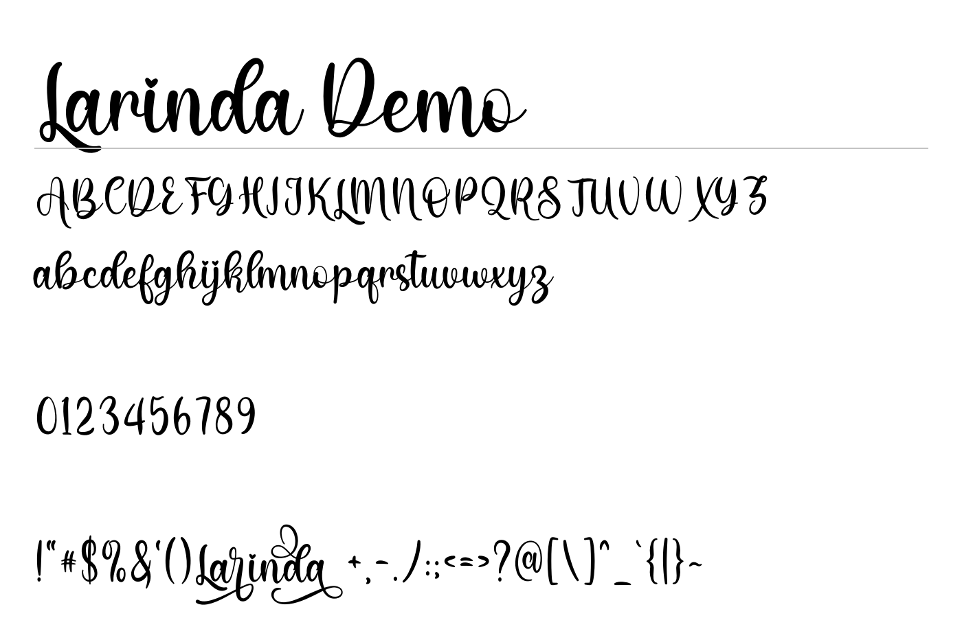 Larinda Font Download for Free