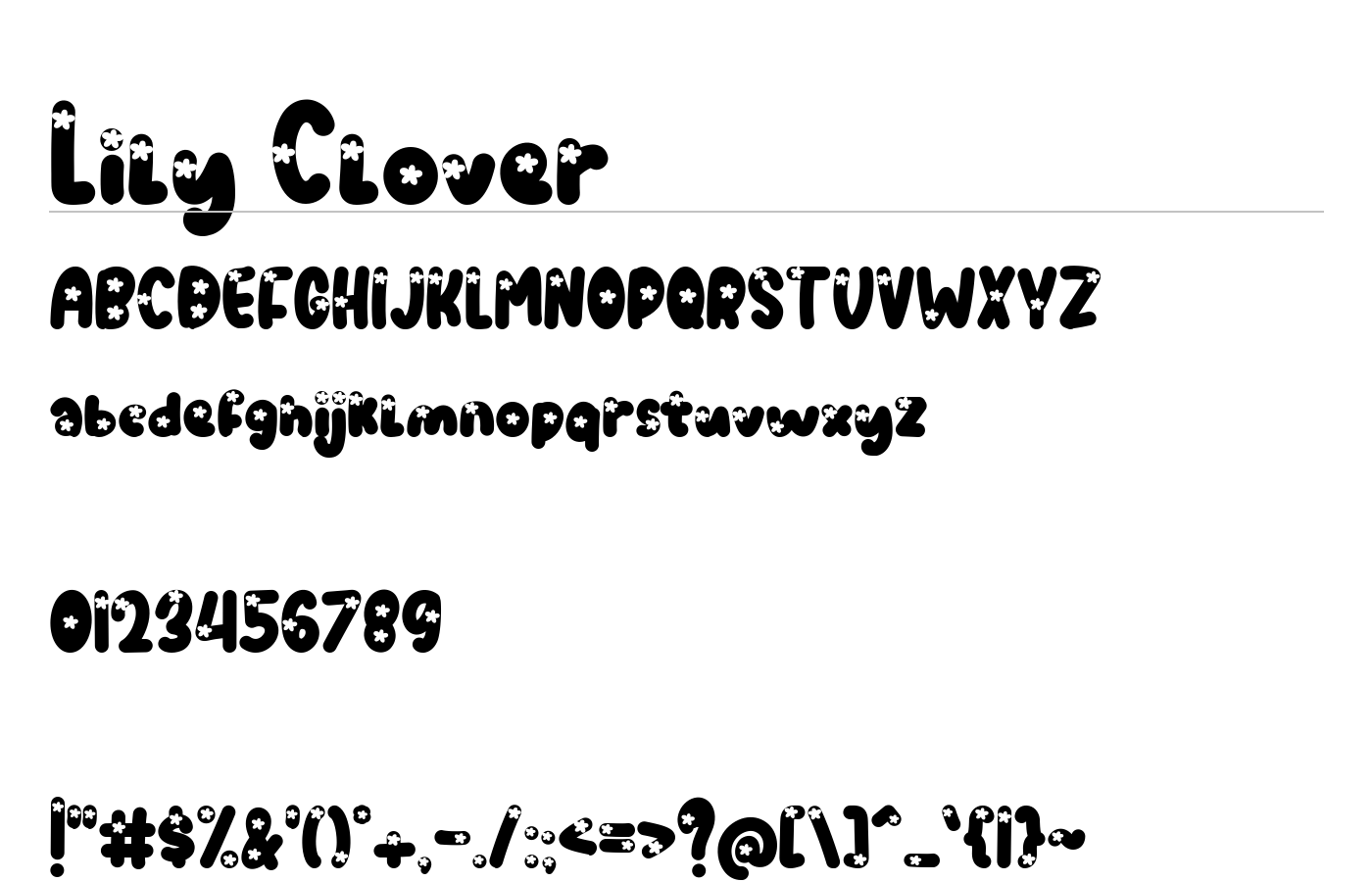 Lily Clover Font Download for Free