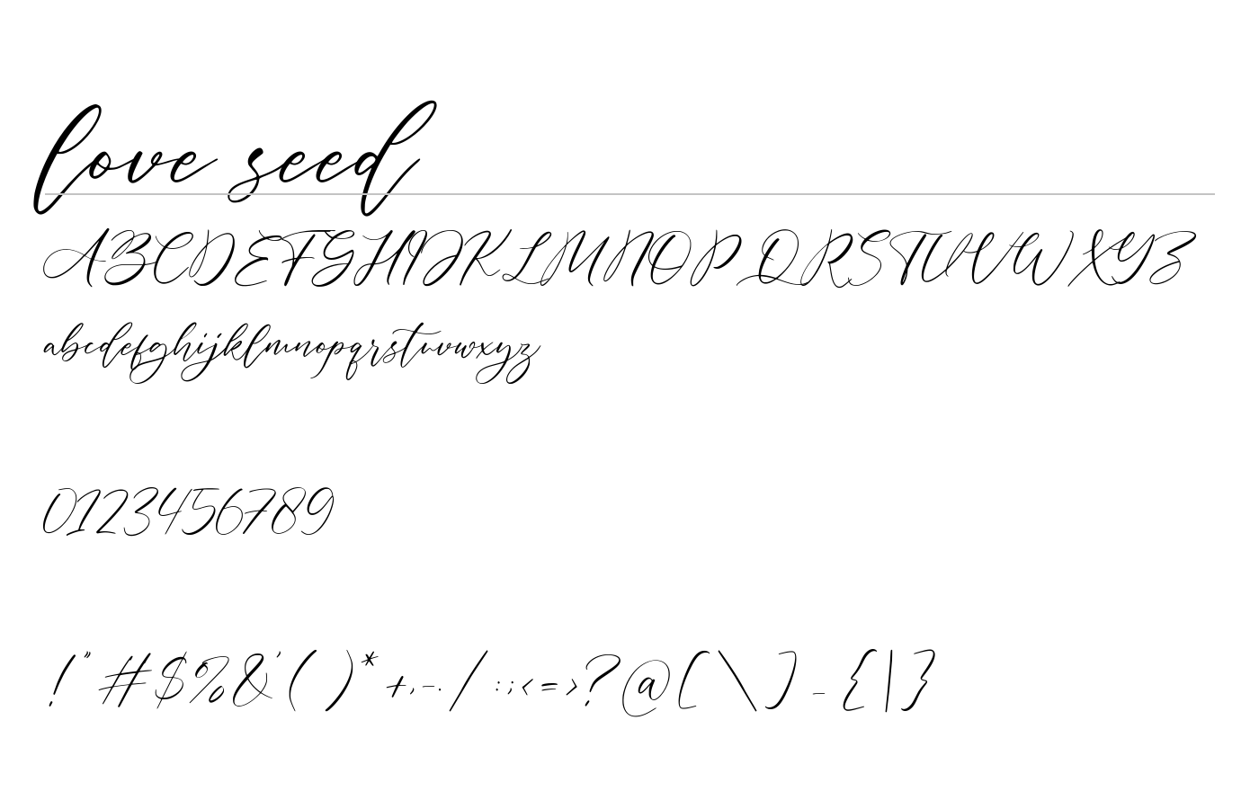 Love Seed Font Download for Free