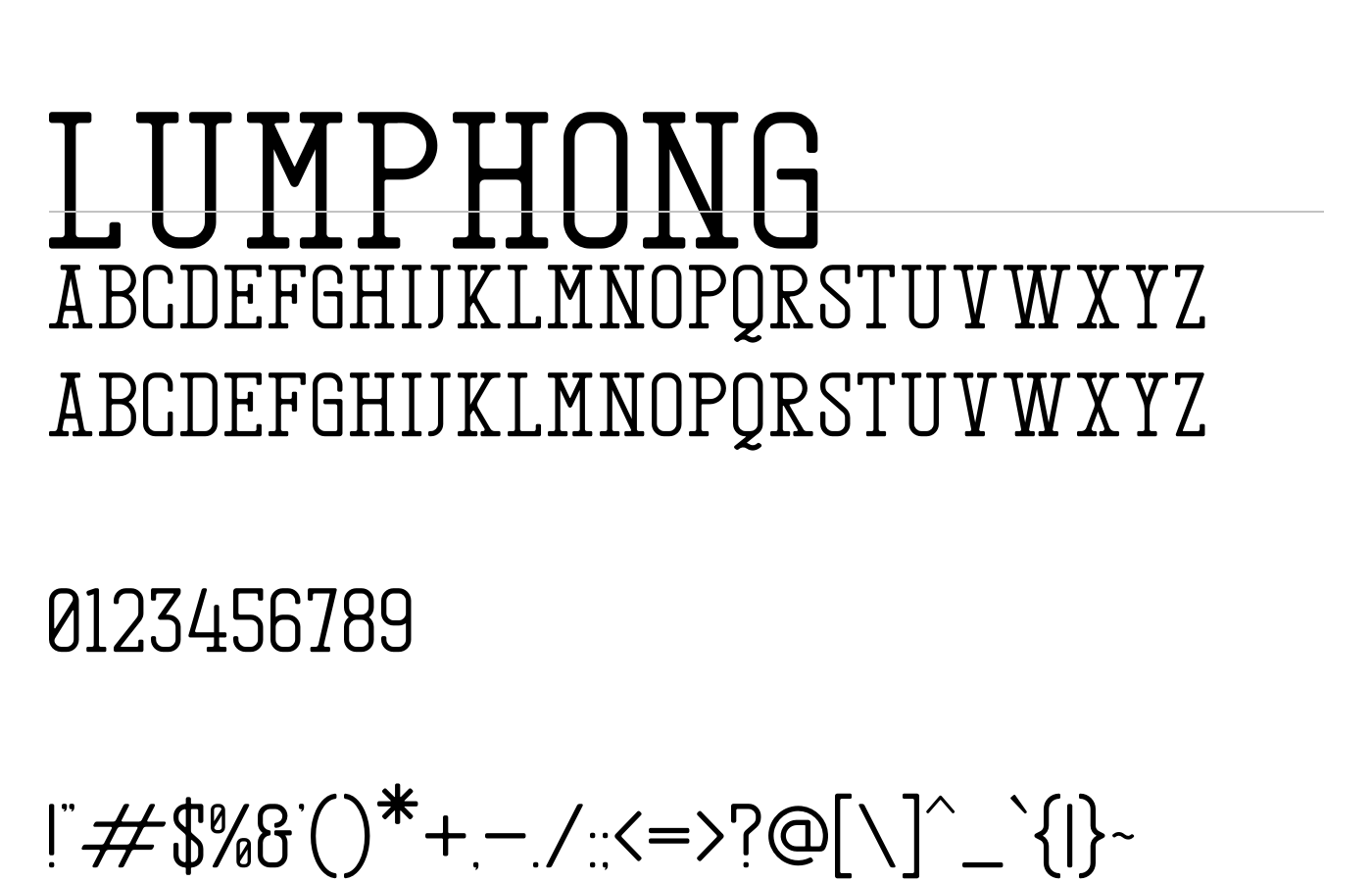 Lumphong Font Download for Free