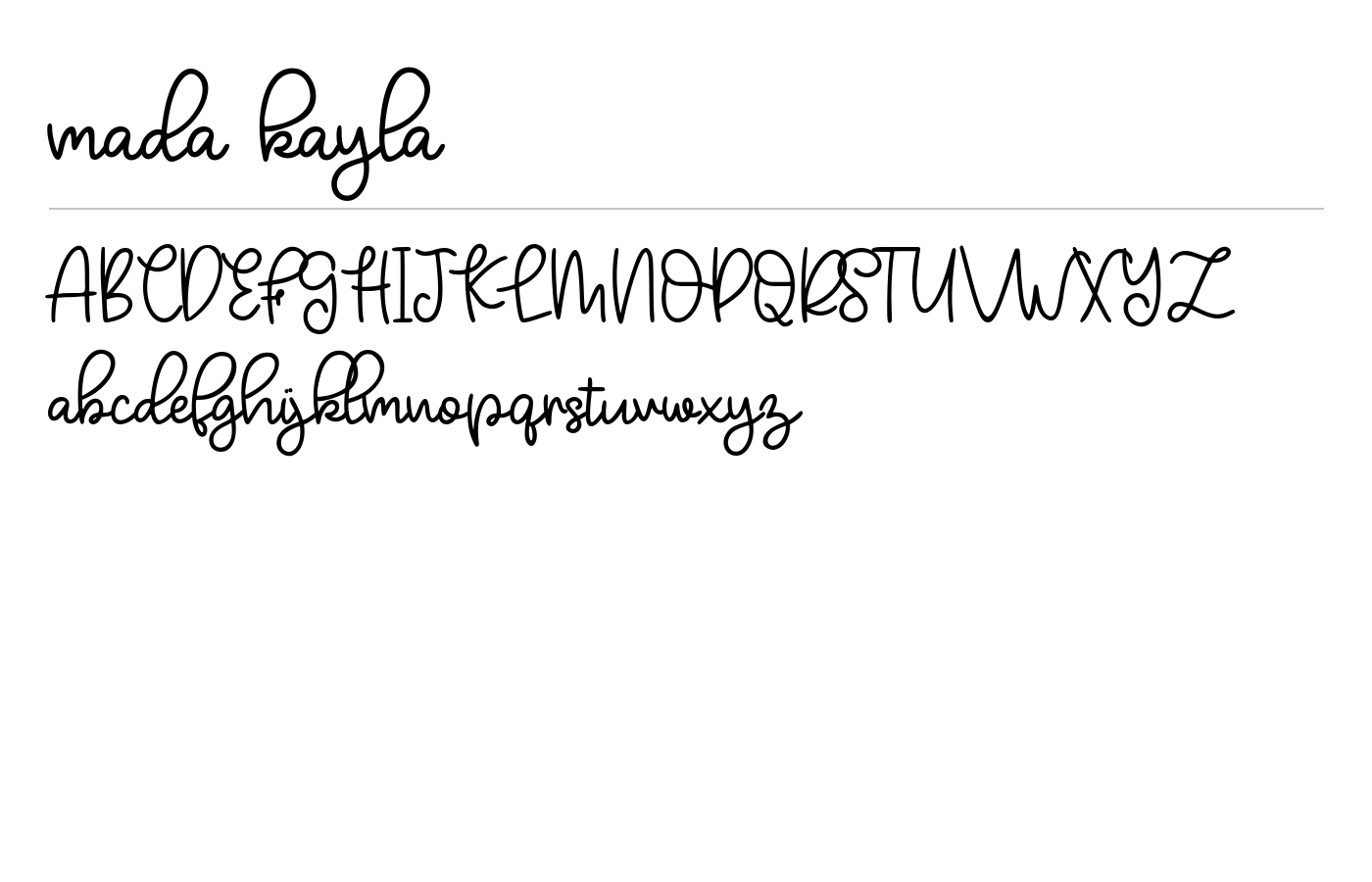 Mada Kayla Font Download for Free