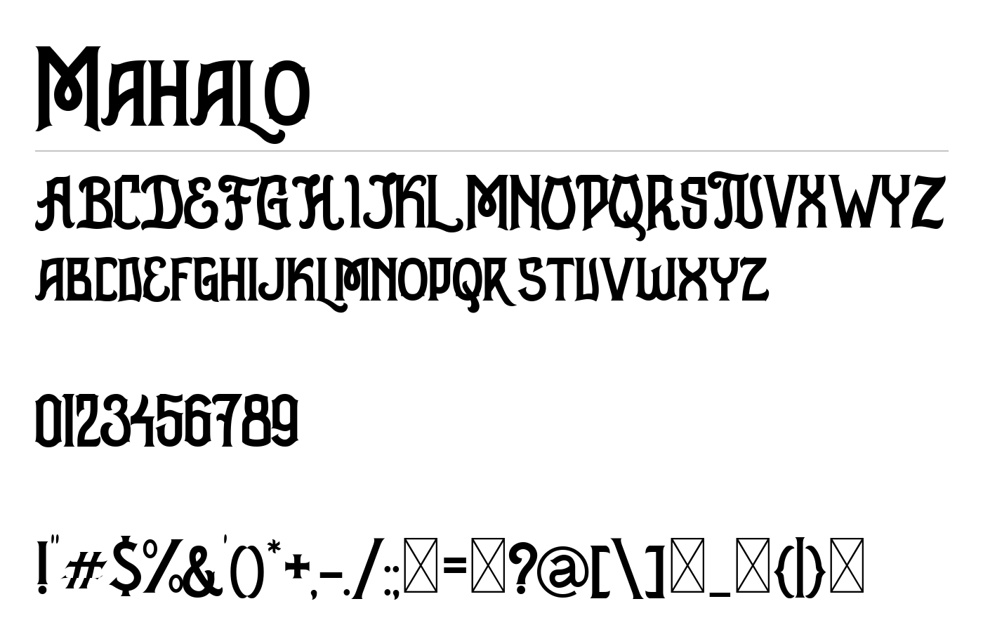 Mahalo Font Download for Free