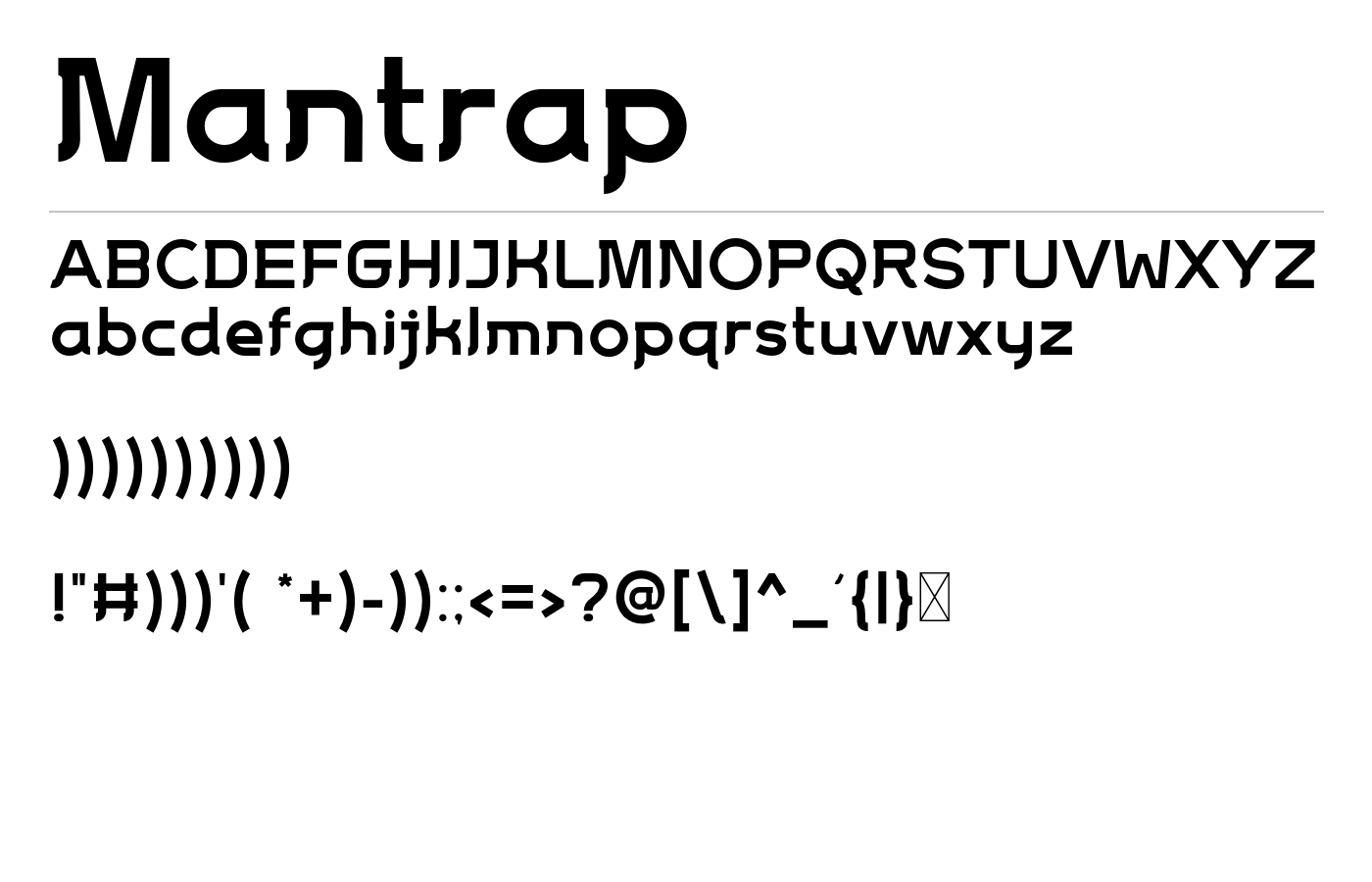Mantrap Font Download for Free