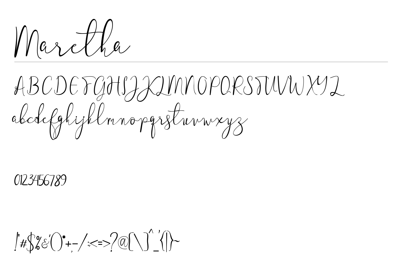 Maretha Font Download for Free