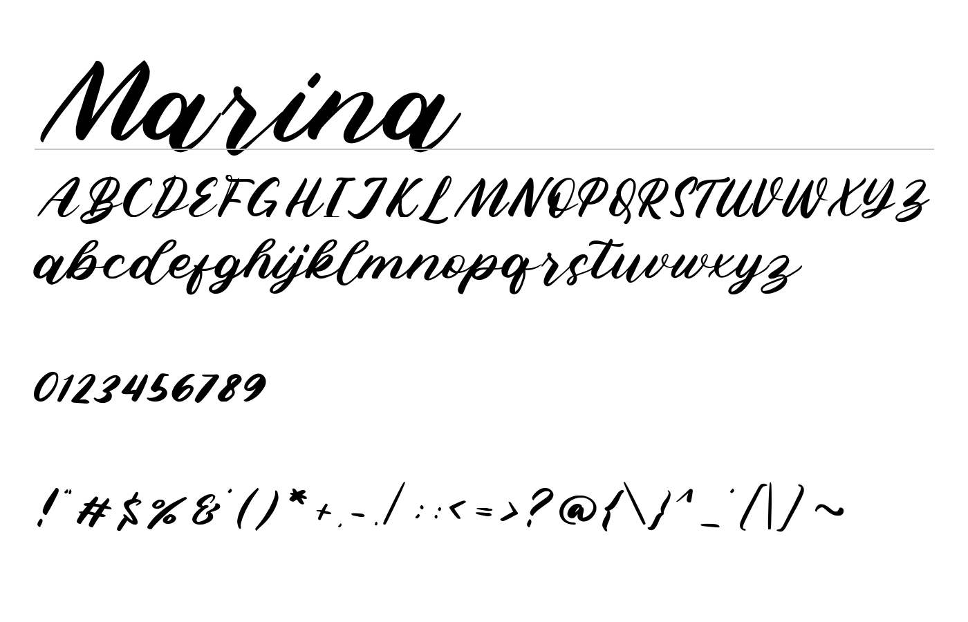 Marina Font Download for Free