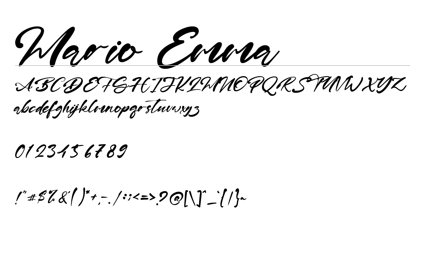 Mario Emma Font Download for Free