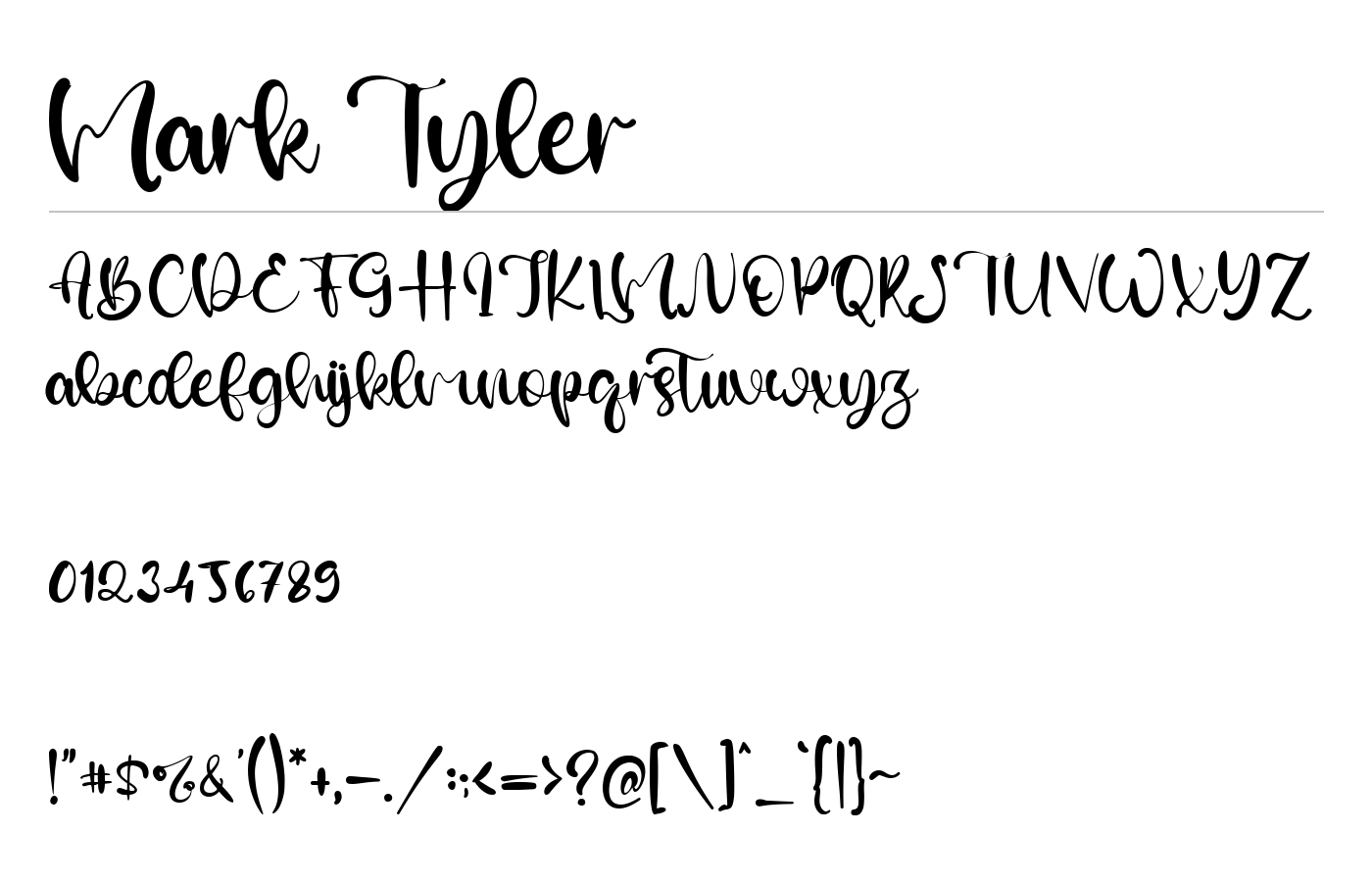 Mark Tyler Font Download for Free