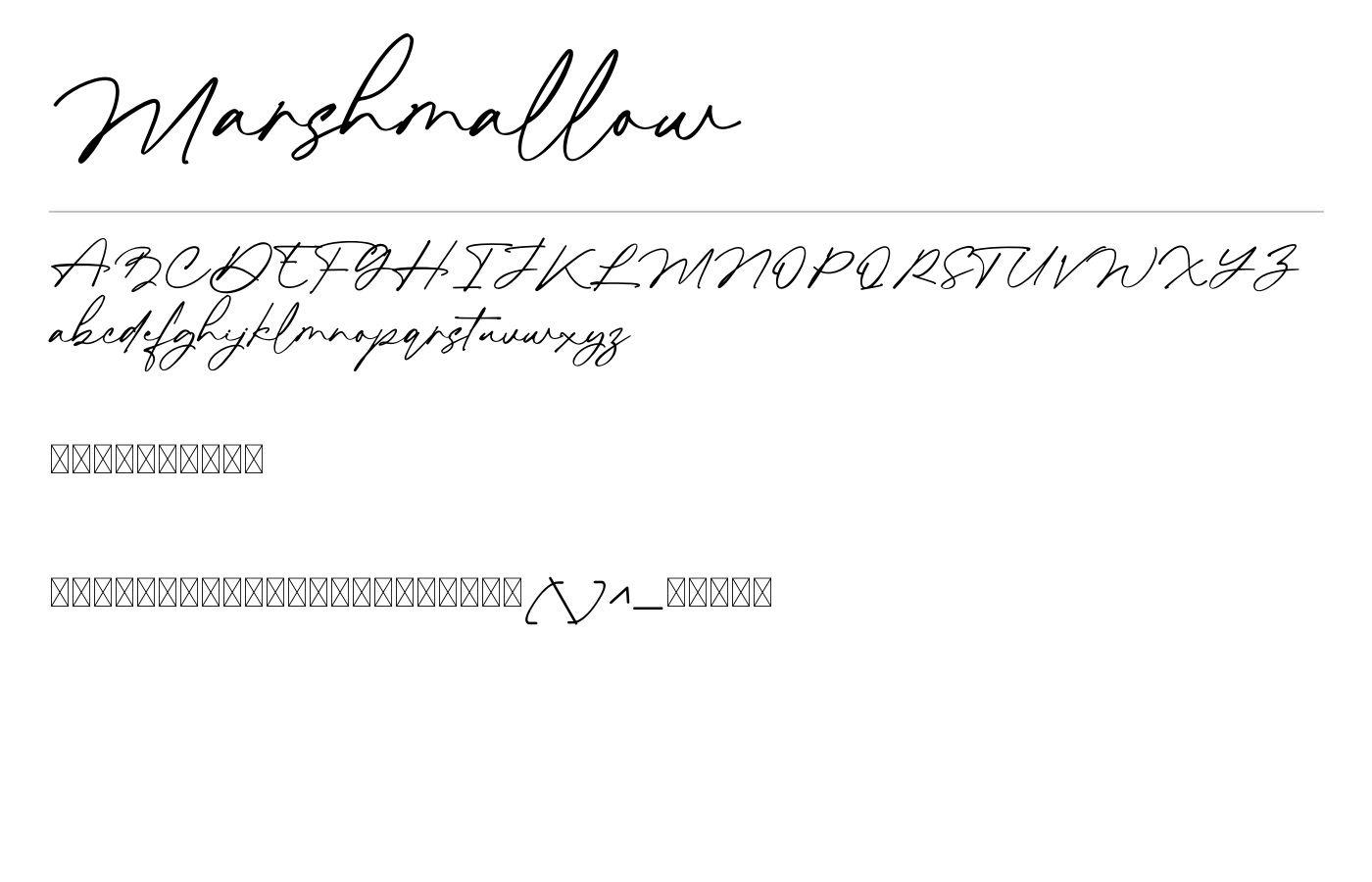 Marshmallow Font Download for Free