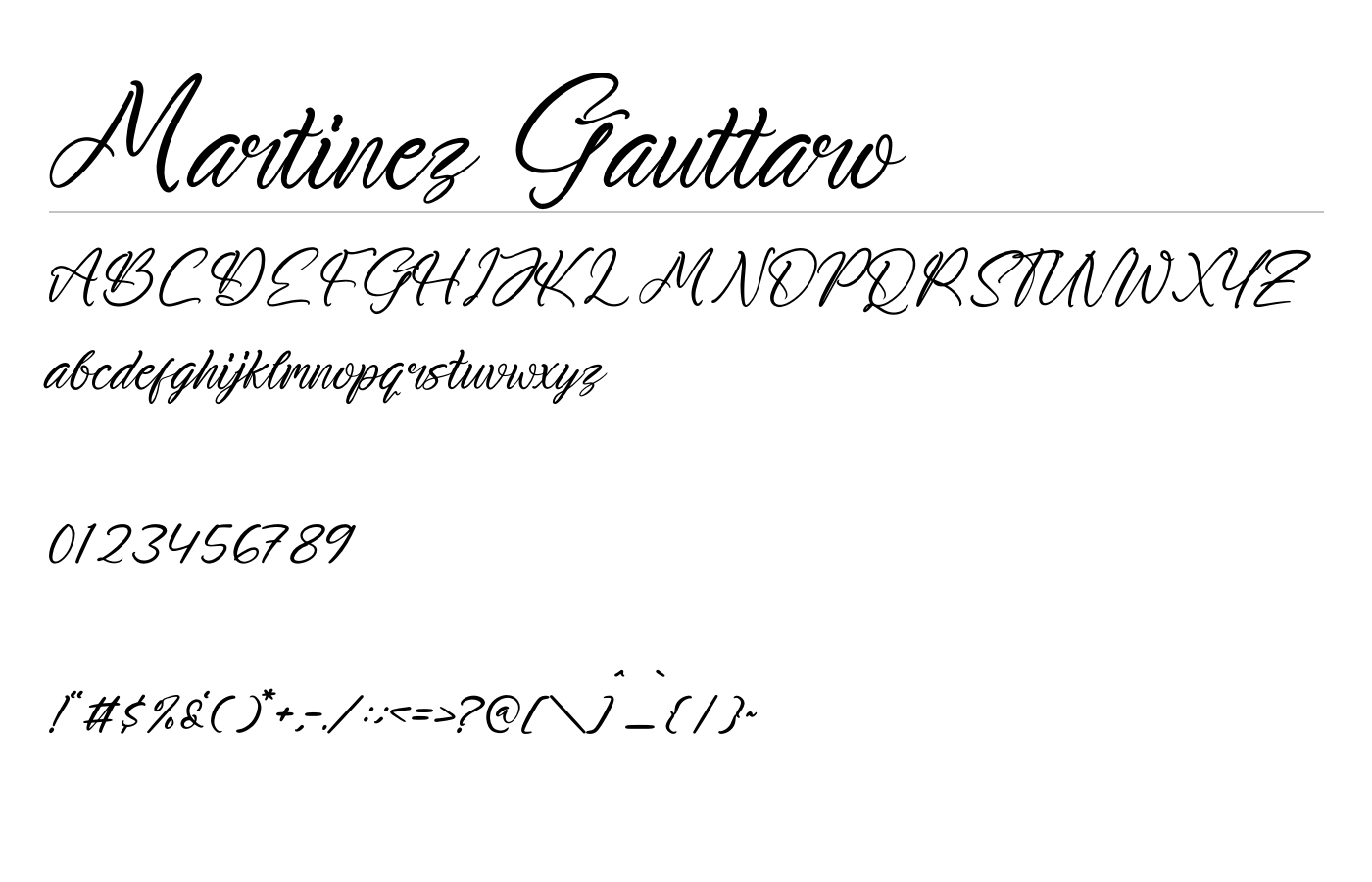 Martinez Gauttaro Font Download for Free