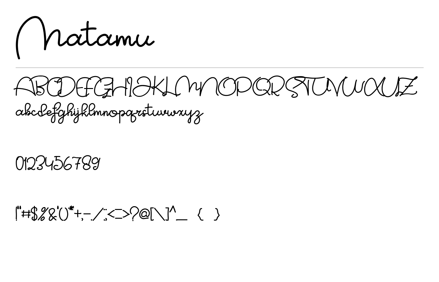 Matamu Font Download for Free