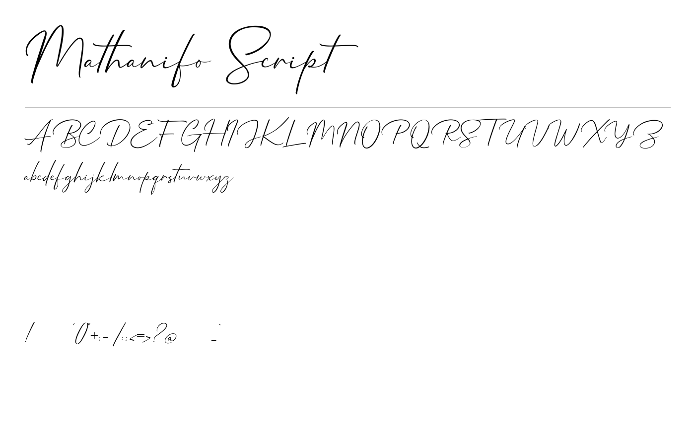 Mathanifo Script Font Download for Free