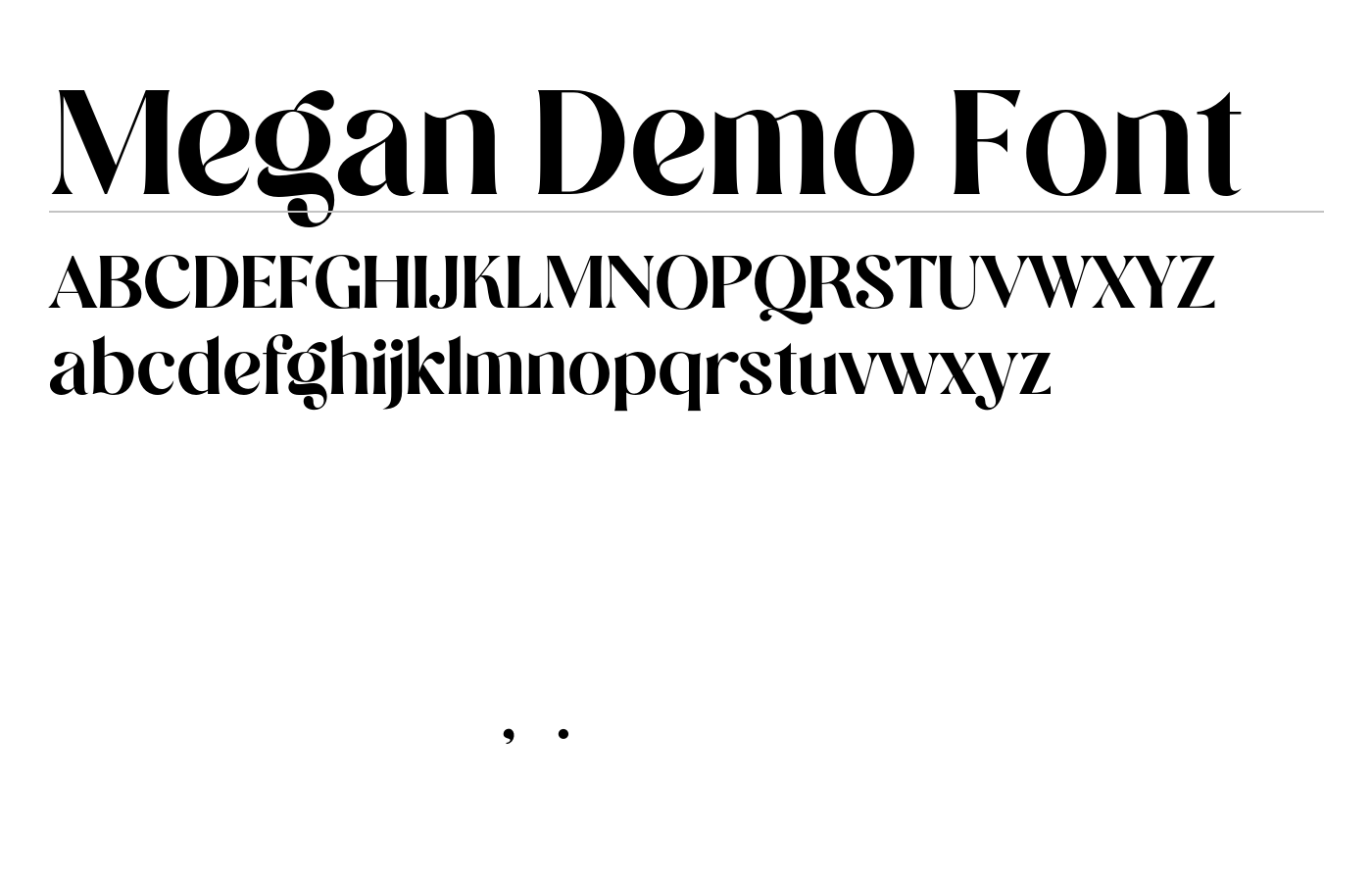 Megan Display Font Download for Free