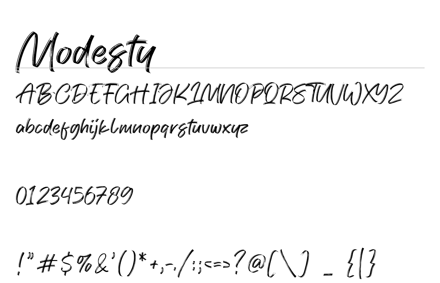 Modesty Font Download for Free