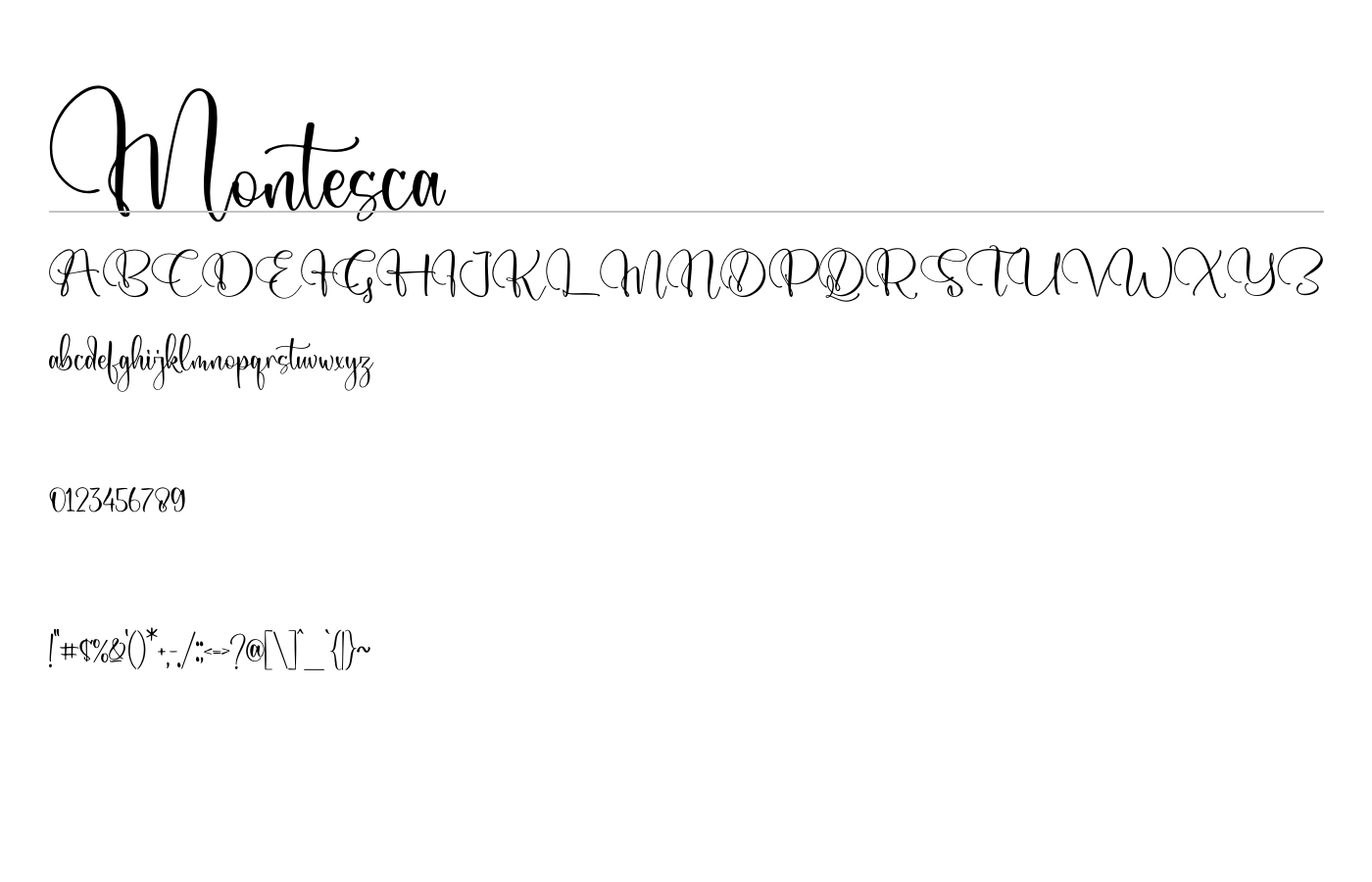 Montesca Font Download for Free