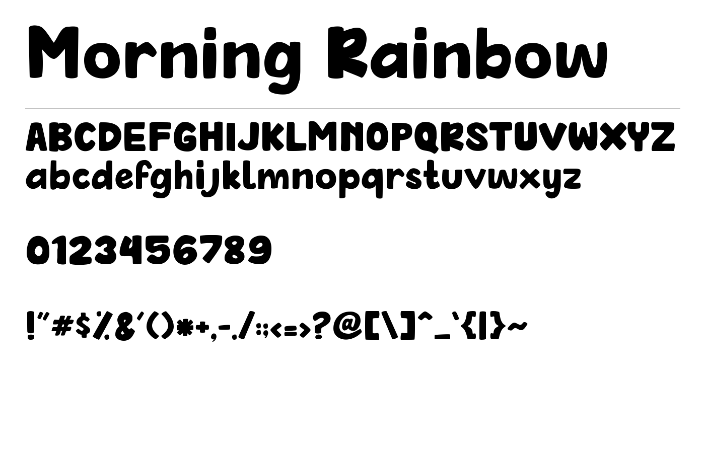 Morning Rainbow Font Download for Free