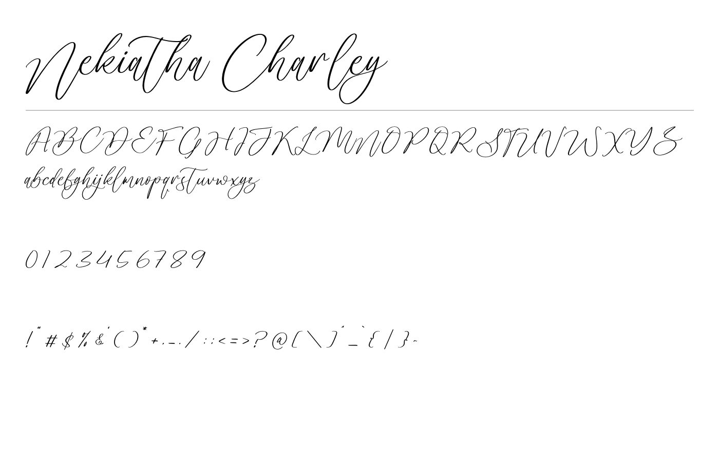 Nekiatha Charley Font Download for Free